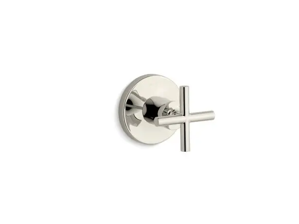 KOHLER Purist Mastershower Transfer Valve Trim With Cross Handle - Vibrant Polished Nickel