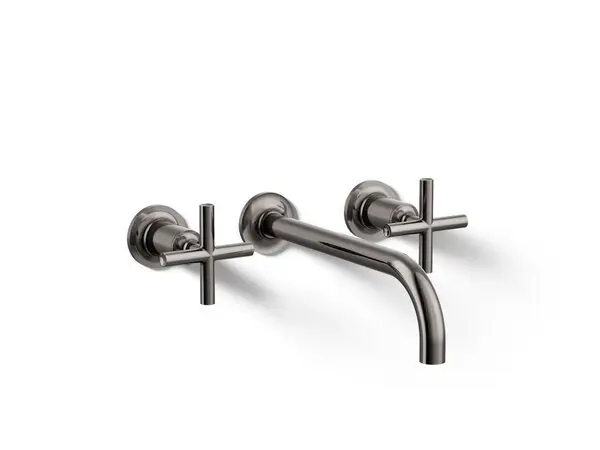 KOHLER Purist Wall-mount Bathroom Sink Faucet Trim With Cross Handles, 1.2 Gpm - One-color