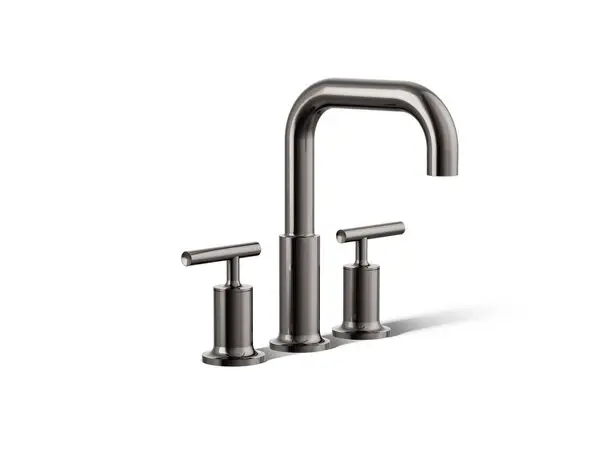 KOHLER Purist Deck-mount Bath Faucet Trim With Lever Handles - Vibrant Titanium