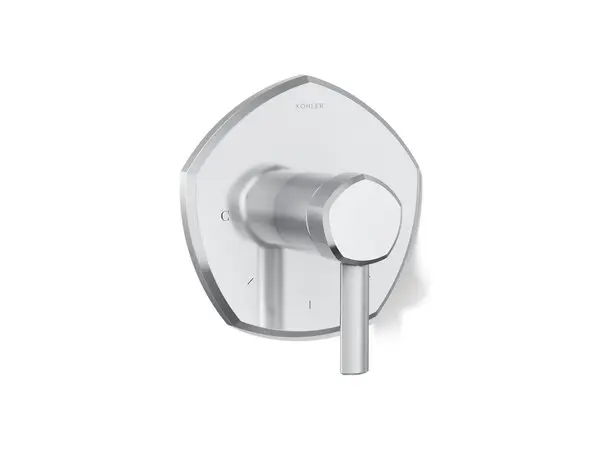 KOHLER Occasion Mastershower Temperature Control Valve Trim With Lever Handle - Polished Chrome