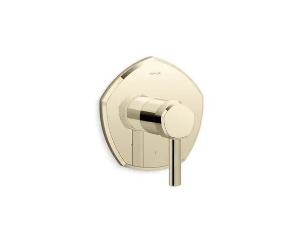 KOHLER Occasion Mastershower Temperature Control Valve Trim With Lever Handle - Vibrant French Gold
