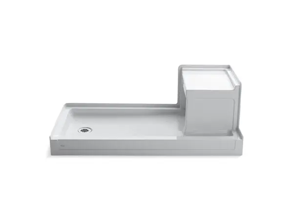KOHLER Tresham 60" X 32" Alcove Shower Base, Left Drain - One-color