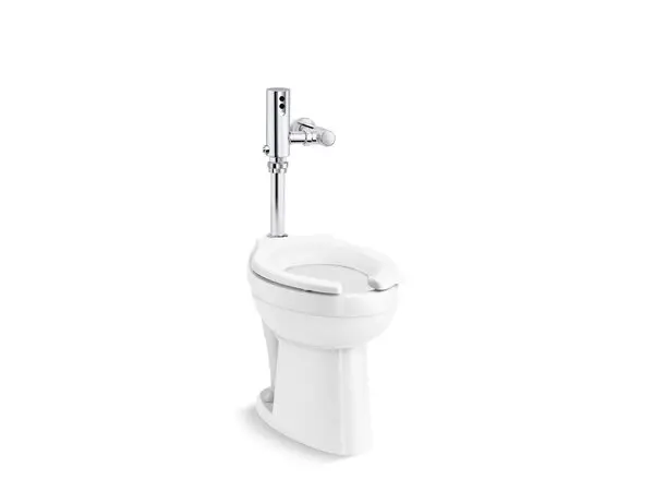 KOHLER Highcliff Ultra Antimicrobial Toilet With Mach Tripoint Touchless Dc 1.6 Gpf Flushometer - One-color