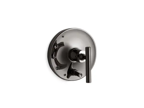 KOHLER Purist Rite-temp Valve Trim With Push-button Diverter And Lever Handle - Vibrant Titanium
