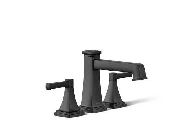 KOHLER Riff Deck-mount Bath Faucet Trim With Diverter - Matte Black