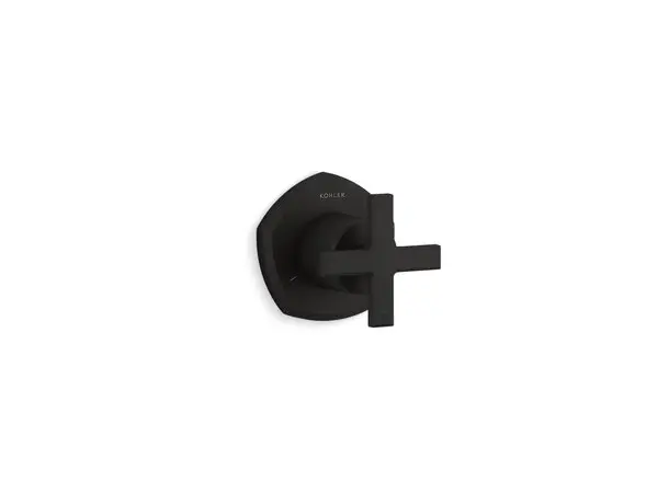 KOHLER Occasion Mastershower Transfer Valve Trim With Cross Handle - Matte Black