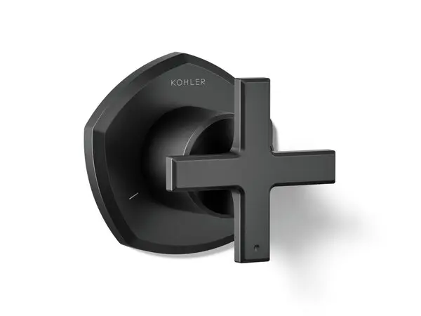 KOHLER Occasion Mastershower Transfer Valve Trim With Cross Handle - Matte Black