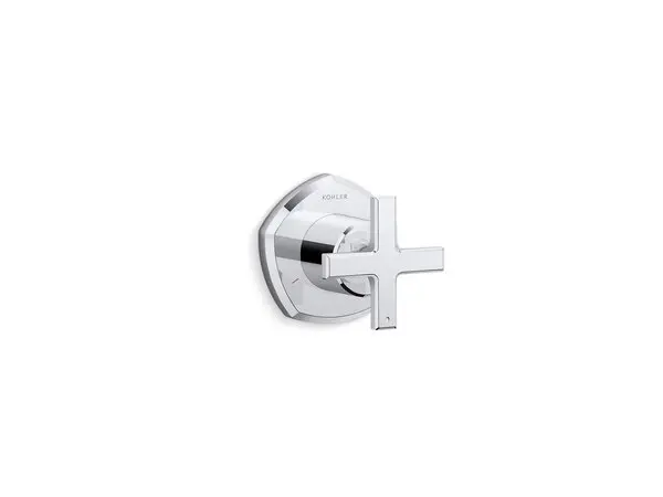 KOHLER Occasion Mastershower Transfer Valve Trim With Cross Handle - Polished Chrome