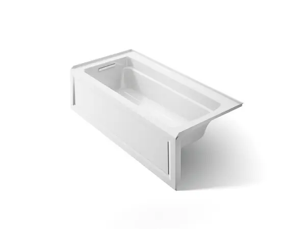KOHLER Archer 66" X 32" Alcove Bath With Bask Heated Surface, Left Drain - One-color