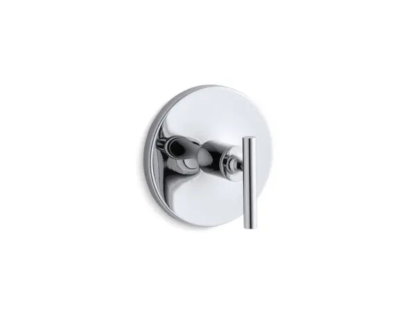 KOHLER Purist Mastershower Temperature Control Valve Trim With Lever Handle - Polished Chrome