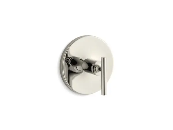 KOHLER Purist Mastershower Temperature Control Valve Trim With Lever Handle - Vibrant Polished Nickel