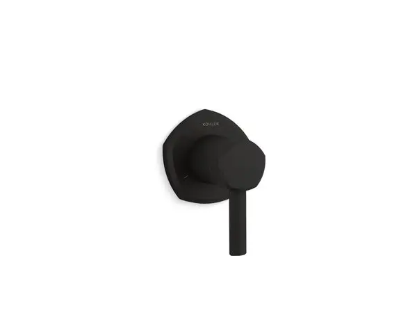 KOHLER Occasion Mastershower Transfer Valve Trim With Lever Handle - Matte Black