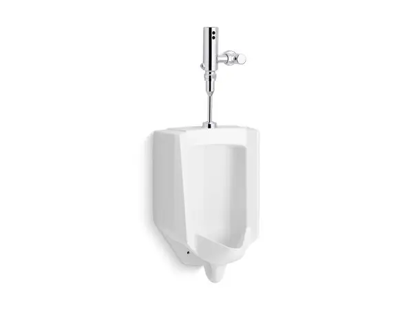 KOHLER Bardon High-efficiency Urinal With Mach Tripoint Touchless 0.5 Gpf Hes-powered Flushometer - One-color