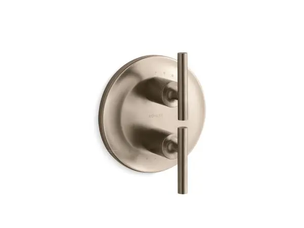 KOHLER Purist Mastershower Temperature And Volume Control Valve Trim - Vibrant Brushed Bronze