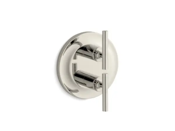 KOHLER Purist Mastershower Temperature And Volume Control Valve Trim - Vibrant Polished Nickel