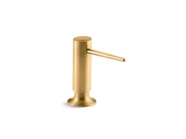 KOHLER Contemporary Design Soap/lotion Dispenser - Vibrant Brushed Moderne Brass