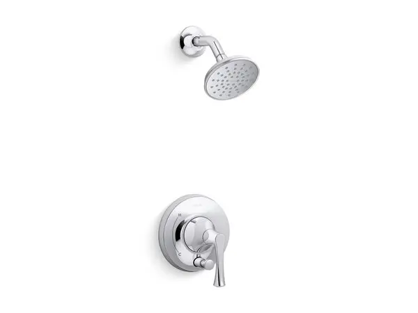 KOHLER Buckley Rite-temp Shower Trim Kit With Push-button Diverter, 1.5 Gpm - One-color