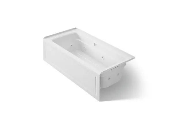KOHLER Archer 66" X 32" Alcove Whirlpool Bath With Bask Heated Surface, Right Drain - One-color