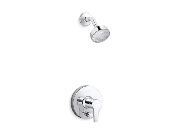 KOHLER Pitch Rite-temp Shower Trim Kit With Push-button Diverter, 2.5 Gpm - Polished Chrome