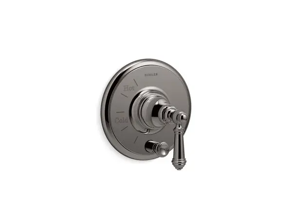 KOHLER Artifacts Rite-temp Valve Trim With Push-button Diverter And Lever Handle - One-color