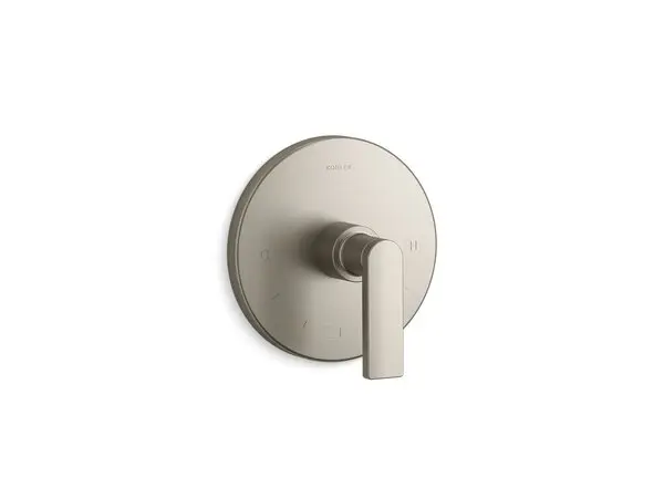 KOHLER Composed Mastershower Temperature Control Valve Trim With Lever Handle - Vibrant Brushed Nickel