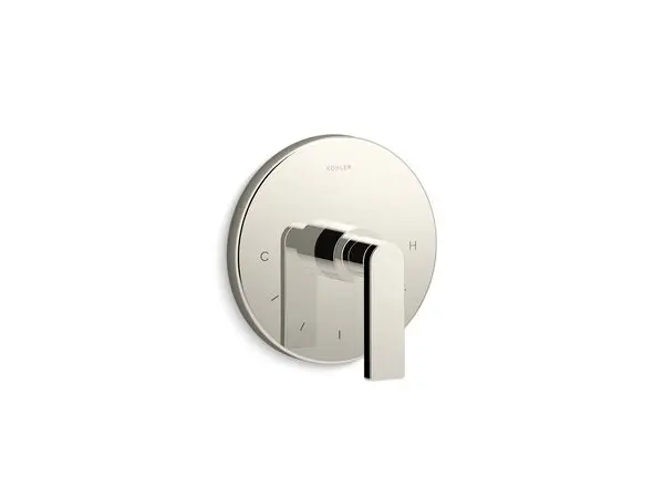 KOHLER Composed Mastershower Temperature Control Valve Trim With Lever Handle - Vibrant Polished Nickel