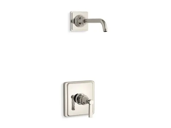 KOHLER Pinstripe Pure Rite-temp Shower Trim Kit With Lever Handle, Without Showerhead - One-color