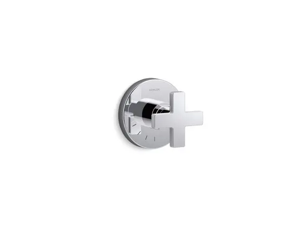 KOHLER Composed Mastershower Volume Control Valve Trim With Cross Handle - Polished Chrome