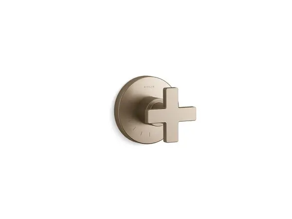 KOHLER Composed Mastershower Volume Control Valve Trim With Cross Handle - Vibrant Brushed Bronze