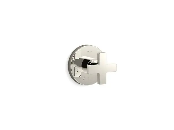 KOHLER Composed Mastershower Volume Control Valve Trim With Cross Handle - Vibrant Polished Nickel