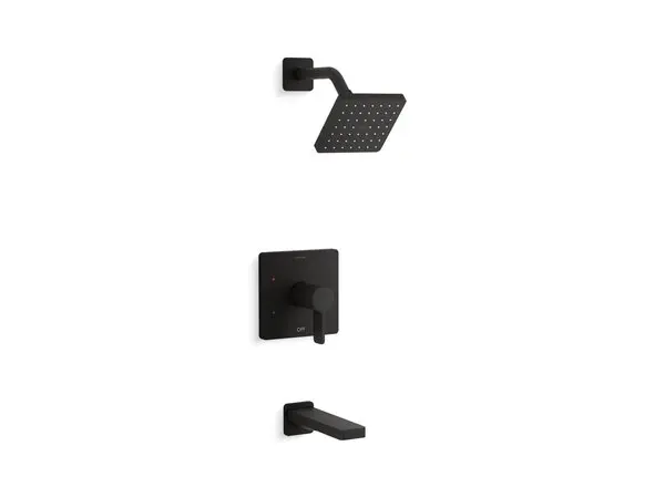 KOHLER Parallel Rite-temp Bath And Shower Trim Kit, 2.5 Gpm - Matte Black