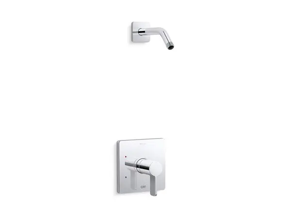 KOHLER Parallel Rite-temp Shower Trim Kit, Without Showerhead - Vibrant Titanium