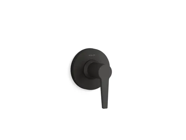 KOHLER Pitch Mastershower Transfer Valve Trim With Lever Handle - Matte Black