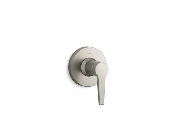 KOHLER Pitch Mastershower Transfer Valve Trim With Lever Handle - Vibrant Brushed Nickel