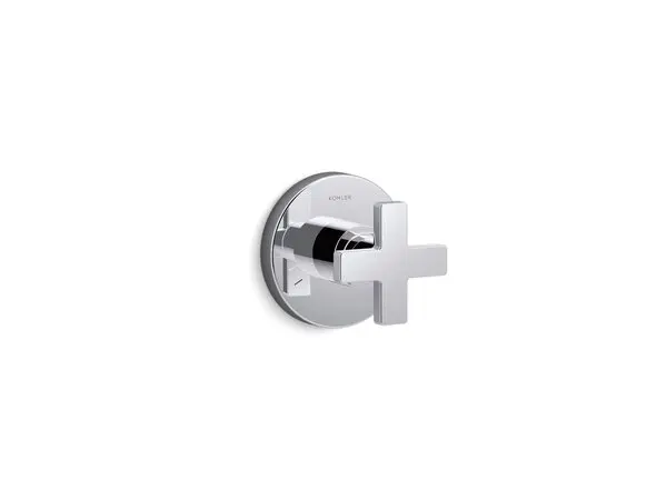 KOHLER Composed Mastershower Transfer Valve Trim With Cross Handle - Polished Chrome