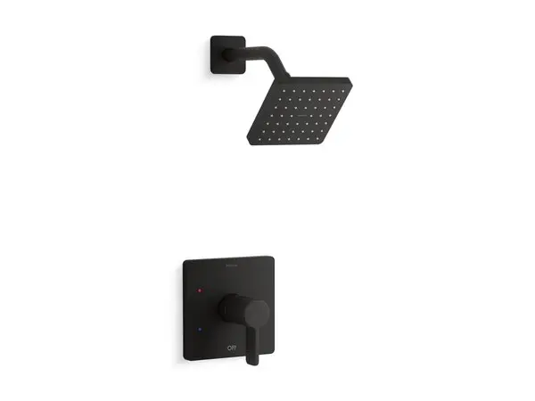 KOHLER Parallel Rite-temp Shower Trim Kit, 2.5 Gpm - Matte Black