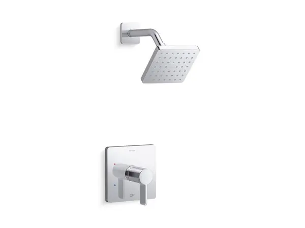 KOHLER Parallel Rite-temp Shower Trim Kit, 2.5 Gpm - Polished Chrome