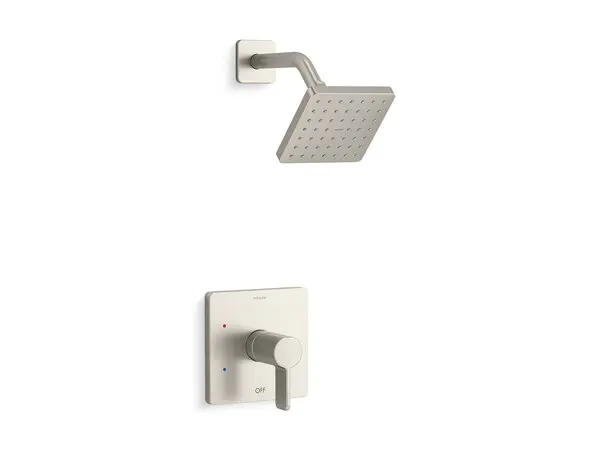 KOHLER Parallel Rite-temp Shower Trim Kit, 2.5 Gpm - Vibrant Brushed Nickel