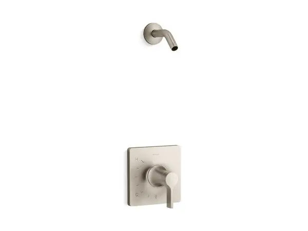 KOHLER Venza Rite-temp Shower Trim Kit, Without Showerhead - Vibrant Brushed Nickel