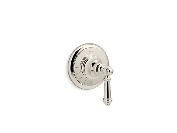KOHLER Artifacts Mastershower Volume Control Valve Trim With Lever Handle - Vibrant Polished Nickel