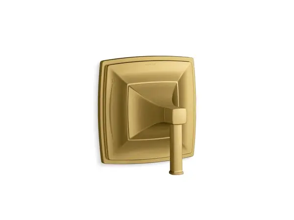 KOHLER Riff Rite-temp Valve Trim - Vibrant Brushed Moderne Brass