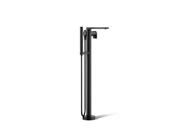 KOHLER Composed Floor-mount Bath Filler Trim With Handshower - Matte Black