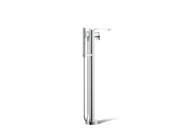 KOHLER Composed Floor-mount Bath Filler Trim With Handshower - Polished Chrome