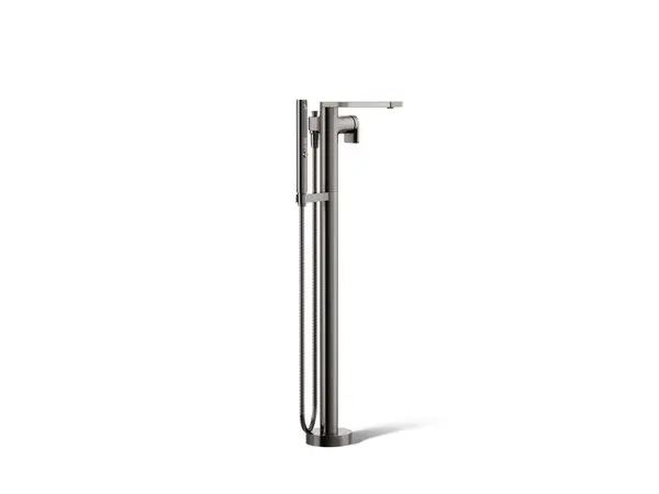 KOHLER Composed Floor-mount Bath Filler Trim With Handshower - Vibrant Titanium
