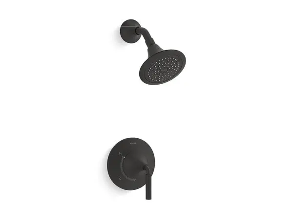 KOHLER Tone Rite-temp Shower Trim Kit, 2.5 Gpm - Matte Black