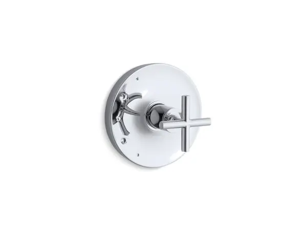 KOHLER Purist Rite-temp Valve Trim With Cross Handle - Polished Chrome
