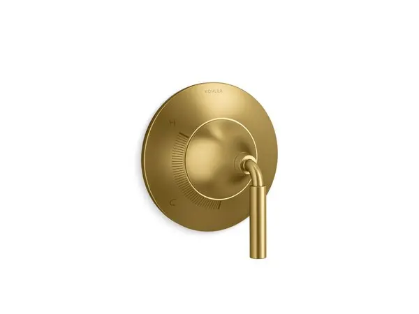 KOHLER Tone Rite-temp Valve Trim - Vibrant Brushed Moderne Brass