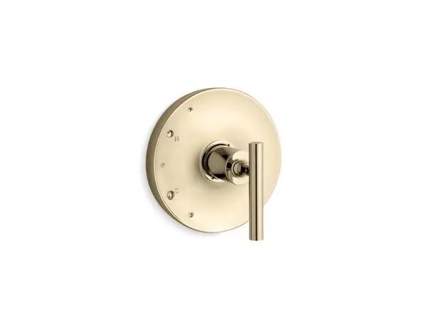 KOHLER Purist Rite-temp Valve Trim With Lever Handle - Vibrant French Gold