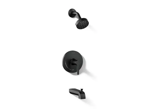 KOHLER Pitch Rite-temp Bath And Shower Trim Kit, 2.5 Gpm - Matte Black