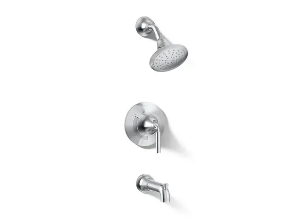 KOHLER Tone Rite-temp Bath And Shower Trim Kit, 1.75 Gpm - Polished Chrome